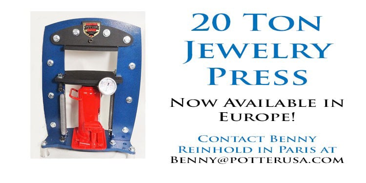 Potter USA - Fine Tools. 20 Ton Hydraulic Jewelry Press - Ships from Europe