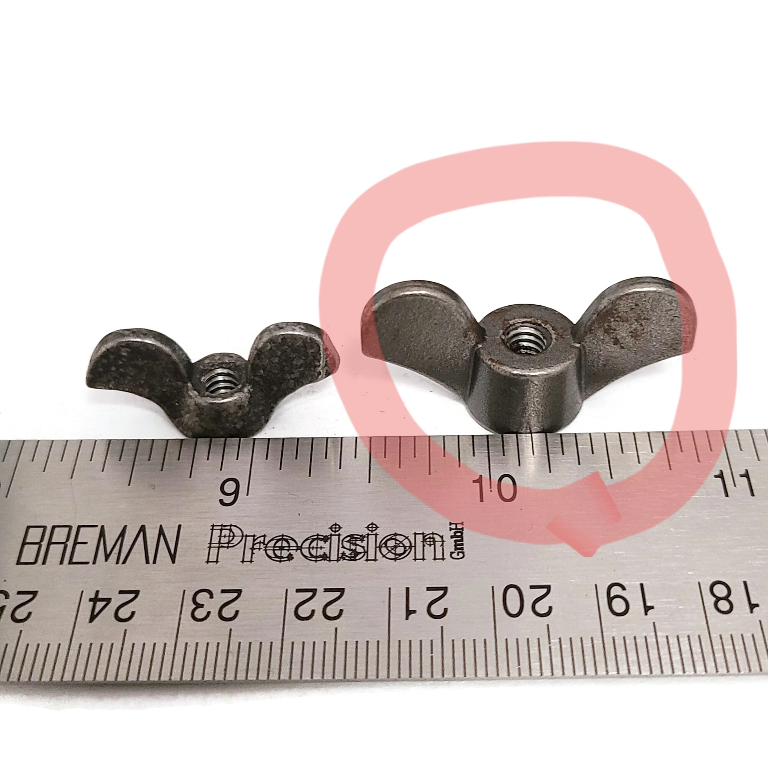 Potter USA - Fine Tools. Large Wing Nut Pair for Potter USA Saw Frame