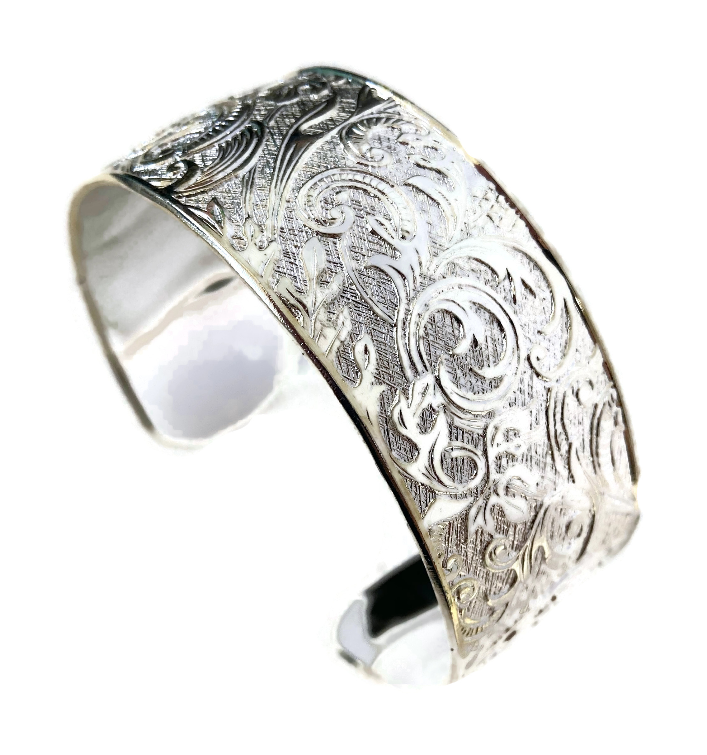 Potter USA - Fine Tools. Silver Plated Cuff Bracelet Pattern 3