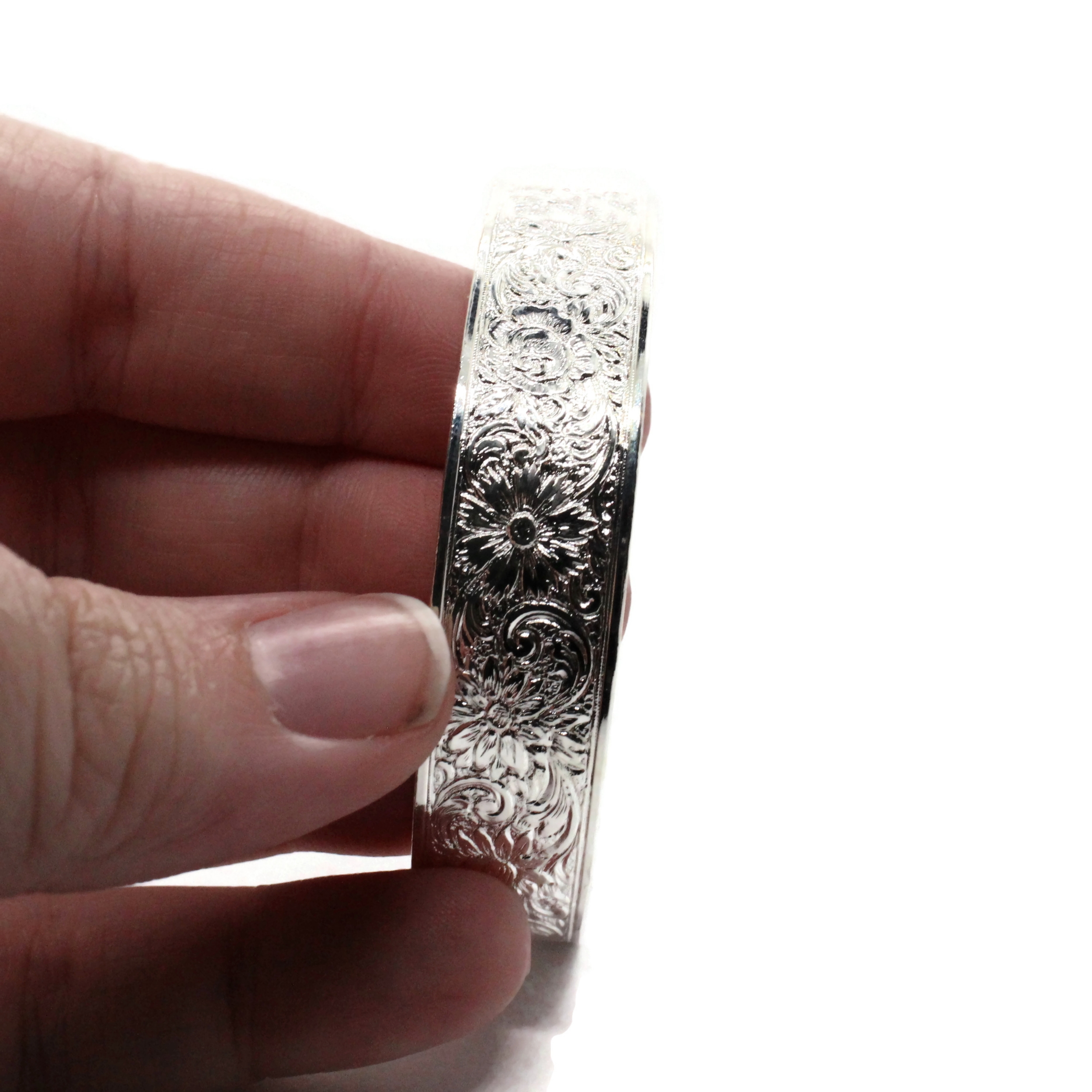 Potter USA - Fine Tools. Silver Plated Cuff Bracelet - Spring Garden