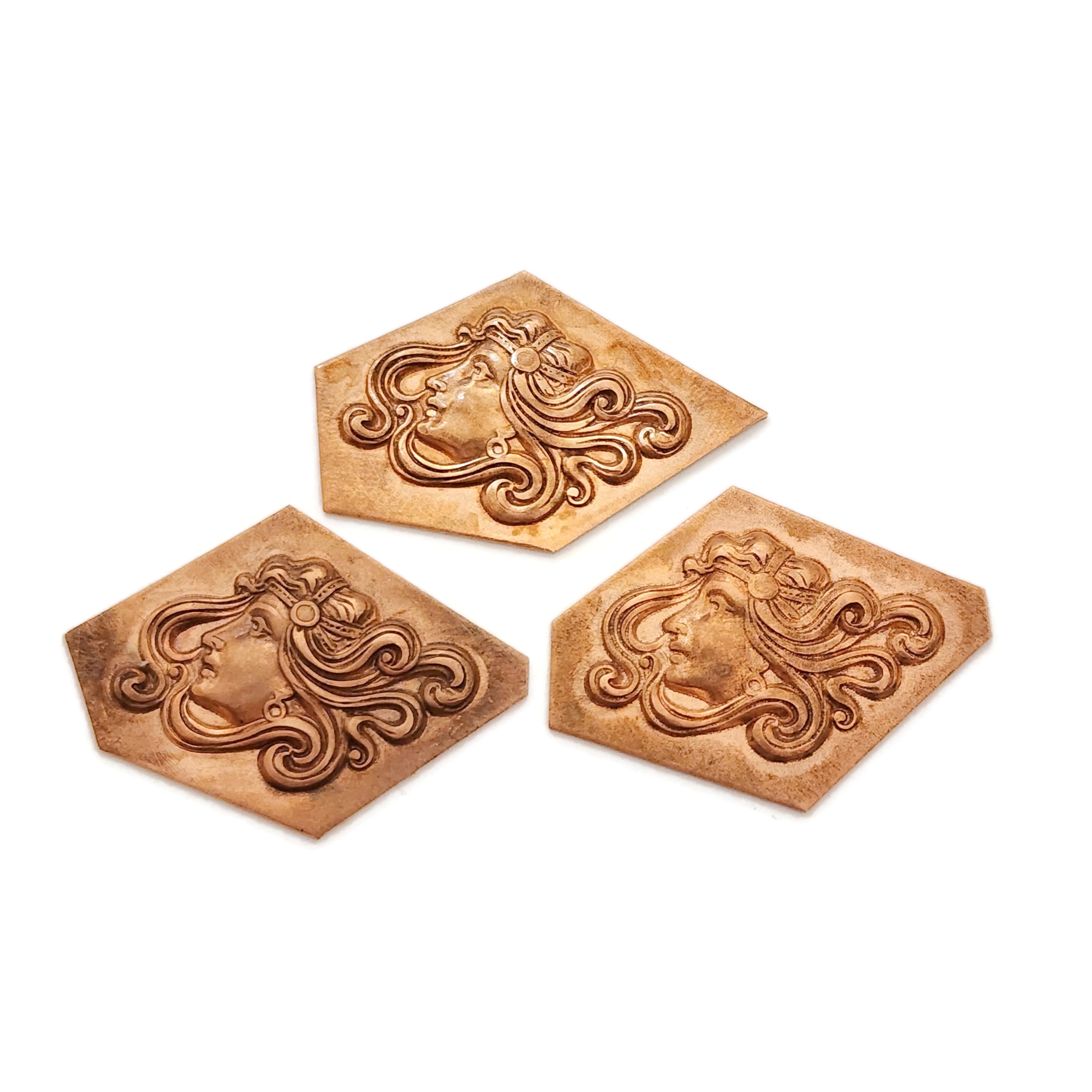 Potter USA - Fine Tools. Copper Stamping Beautiful Woman