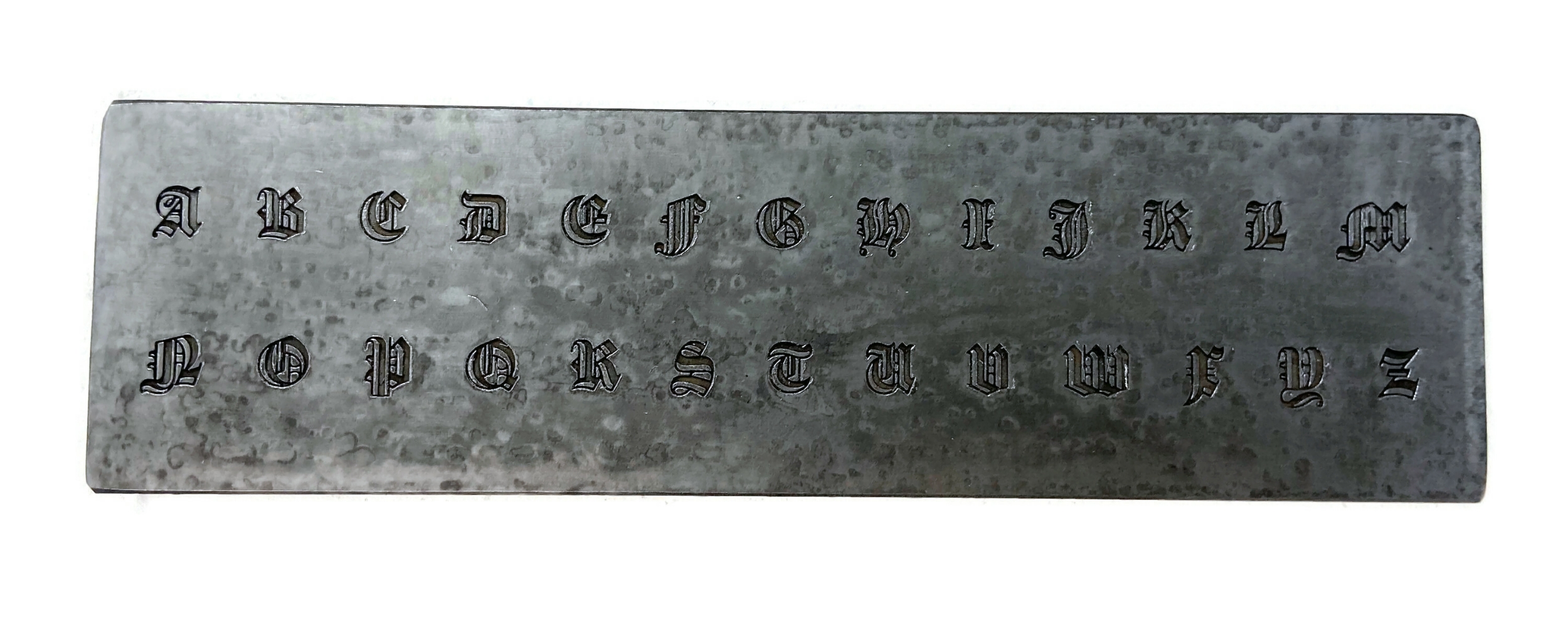 Potter USA - Fine Tools. Pattern Plate RMP229 Gothic Alphabet