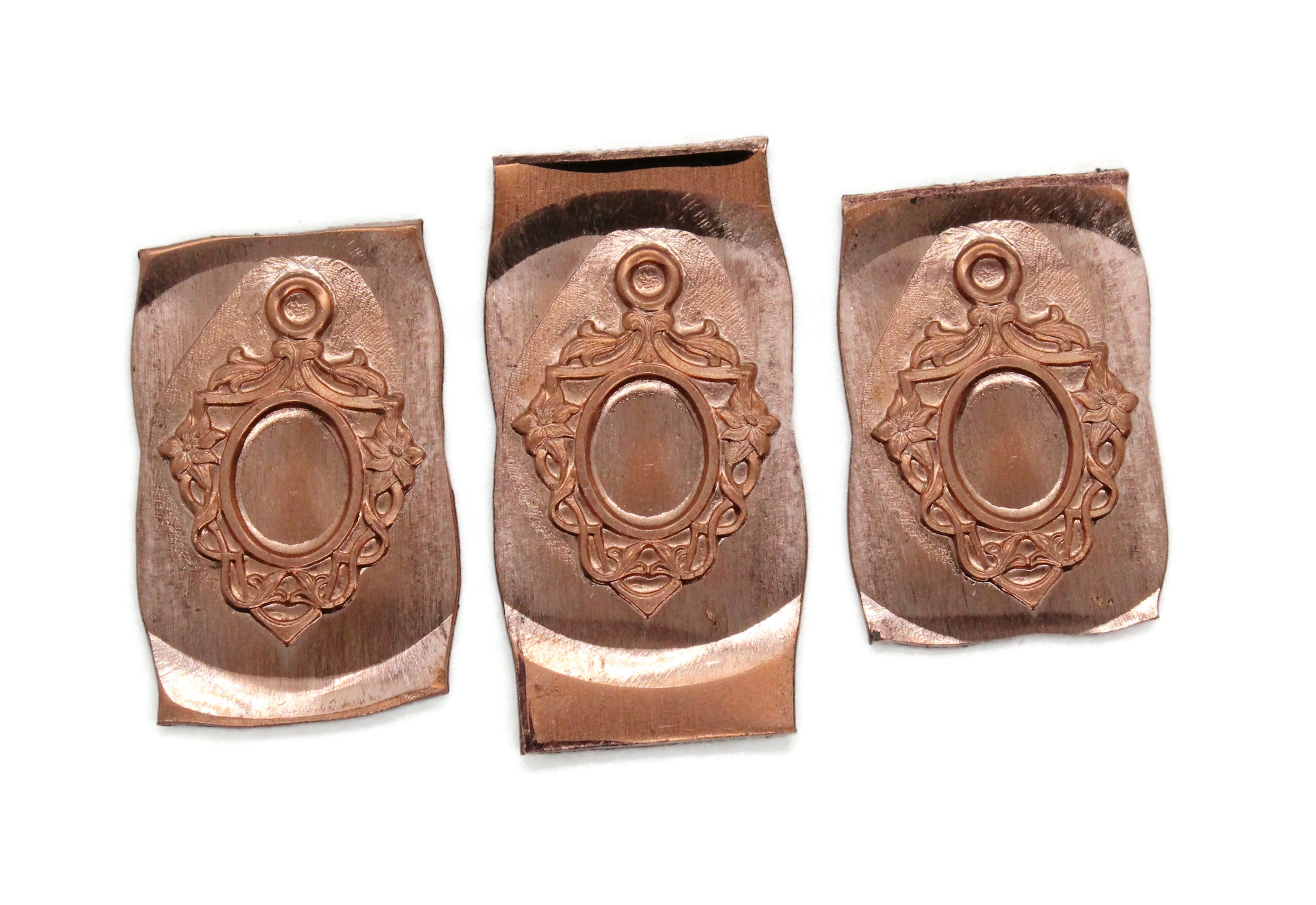 Potter USA - Fine Tools. Copper Stamping Bramble Wrapped Pendant