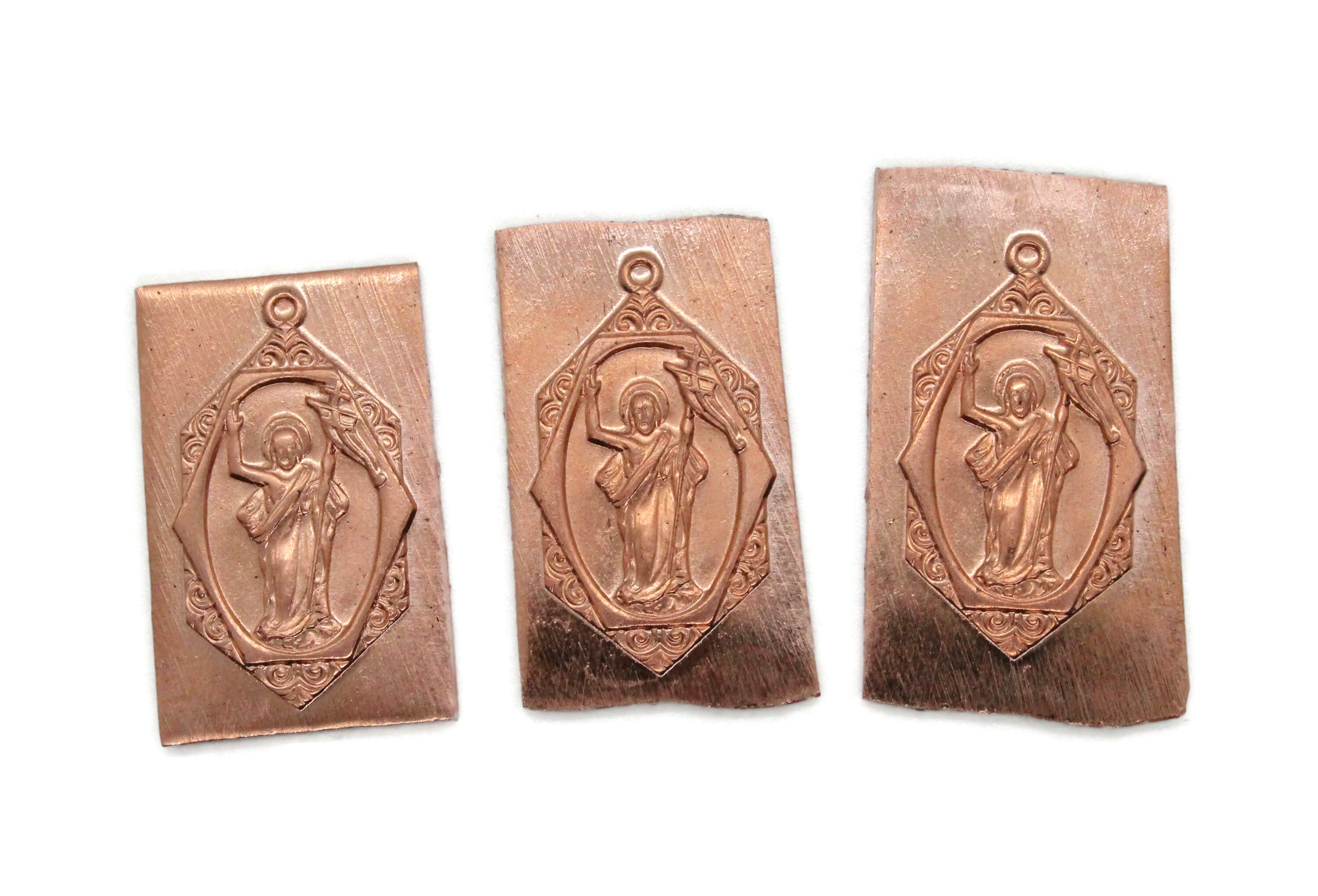 Potter USA - Fine Tools. Copper Stamping Saint Charm