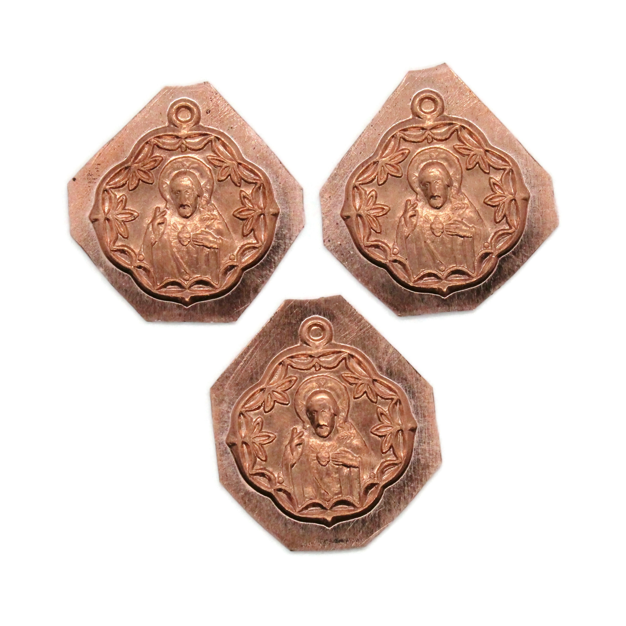 Potter USA - Fine Tools. Copper Stamping Leafy Quatrefoil Jesus