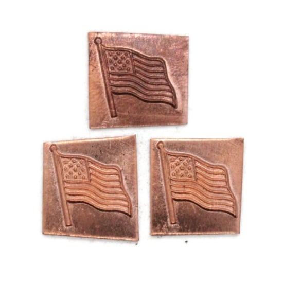 Potter USA - Fine Tools. Copper Stamping American Flag