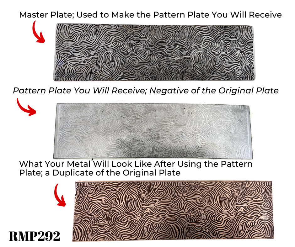 Potter USA - Fine Tools. Pattern Plate RMP292 Warped Zebra