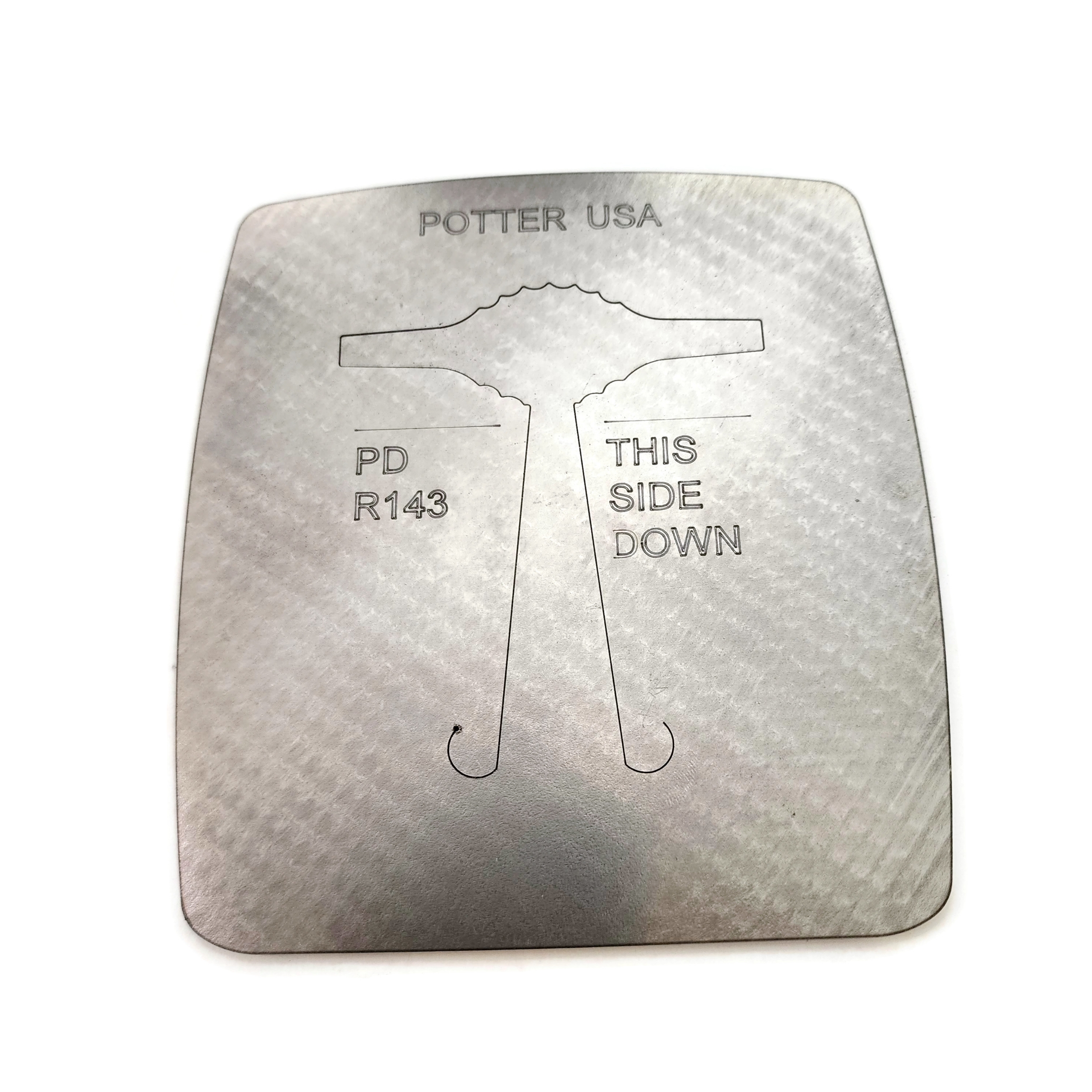 Potter USA - Fine Tools. Pancake Die R143 Inverted Scallops Saddle Ring