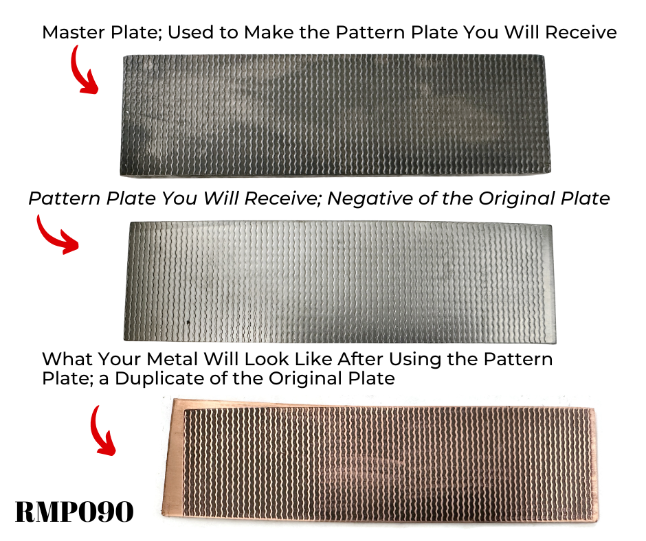Potter USA - Fine Tools. Pattern Plate Ripples RMP090