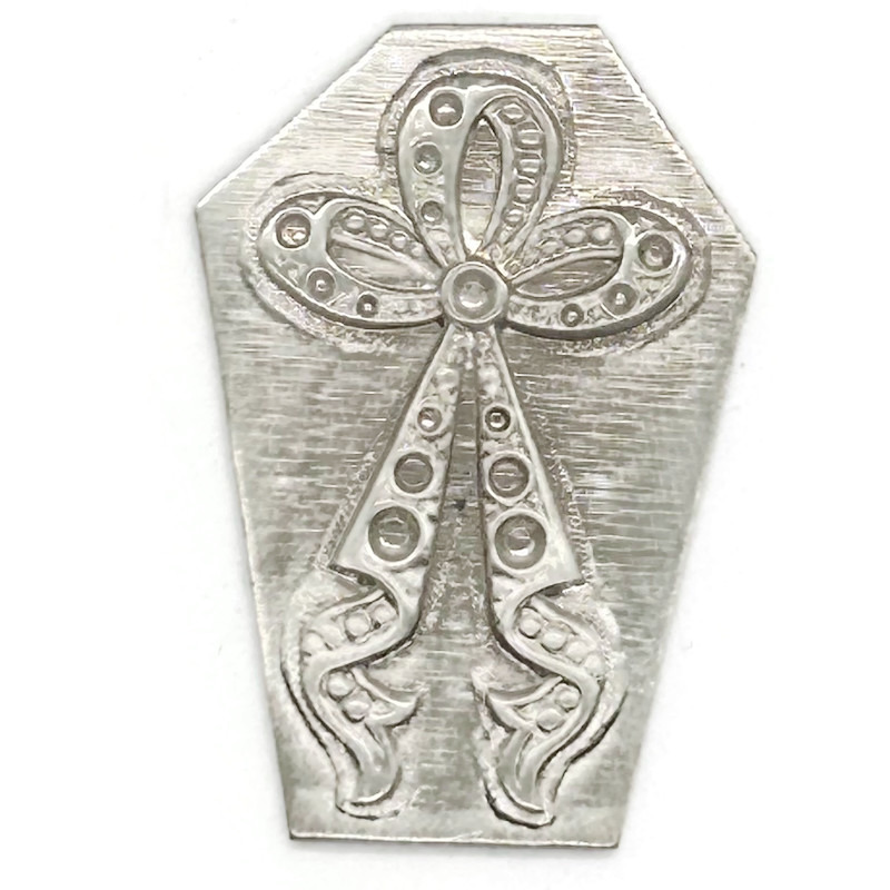 Potter USA - Fine Tools. Sterling Silver Stamping "Ribbon with Settings"