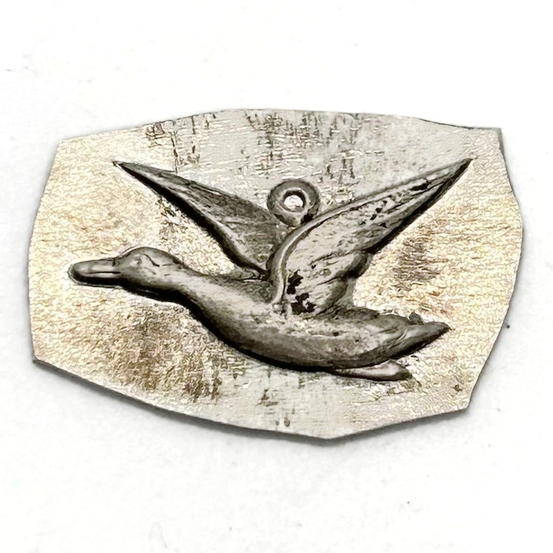Potter USA - Fine Tools. Sterling Silver Stamping "Flying Duck"