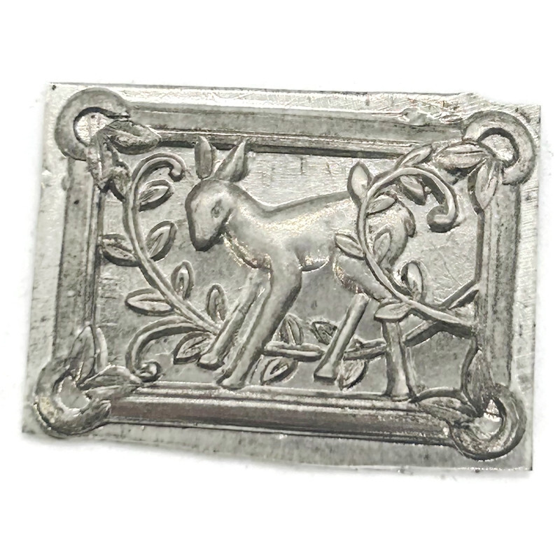 Potter USA - Fine Tools. Sterling Silver Stamping "Deer in the Woods"
