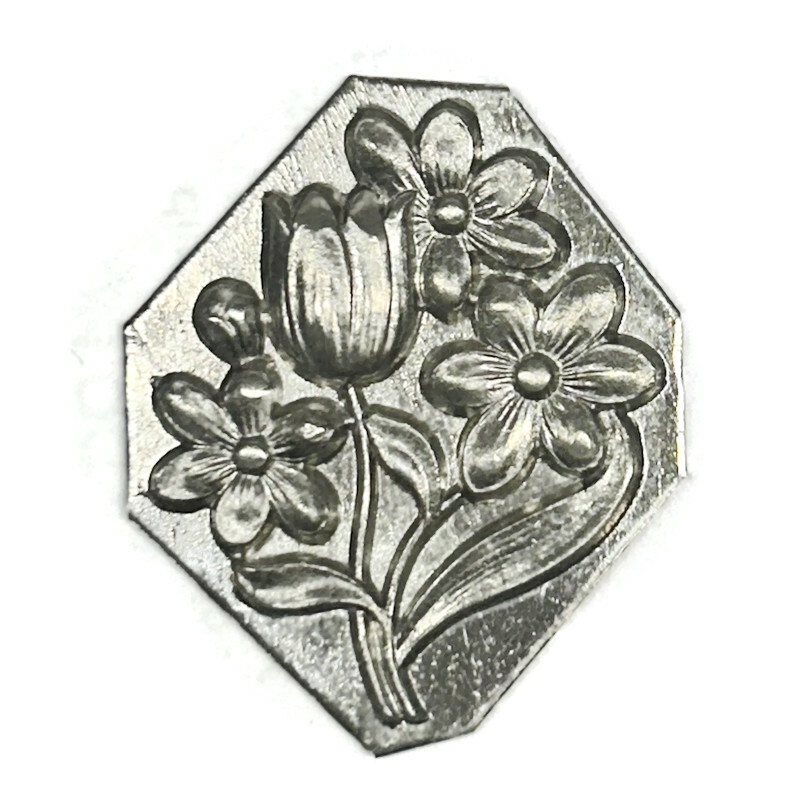 Potter USA - Fine Tools. Sterling Silver Stamping "Tulip with Flowers"