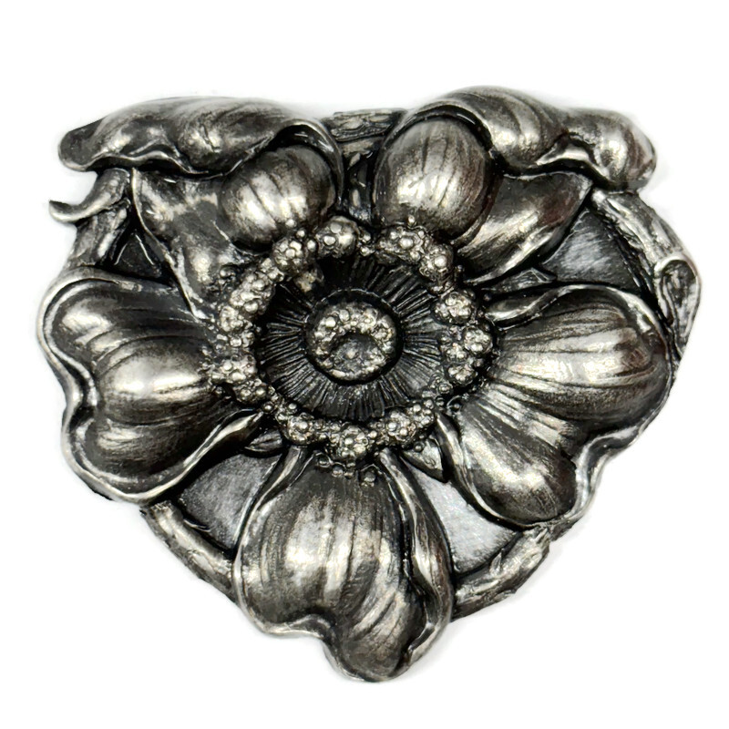 Potter USA - Fine Tools. Sterling Silver Stamping "Heart-Shaped Flower"