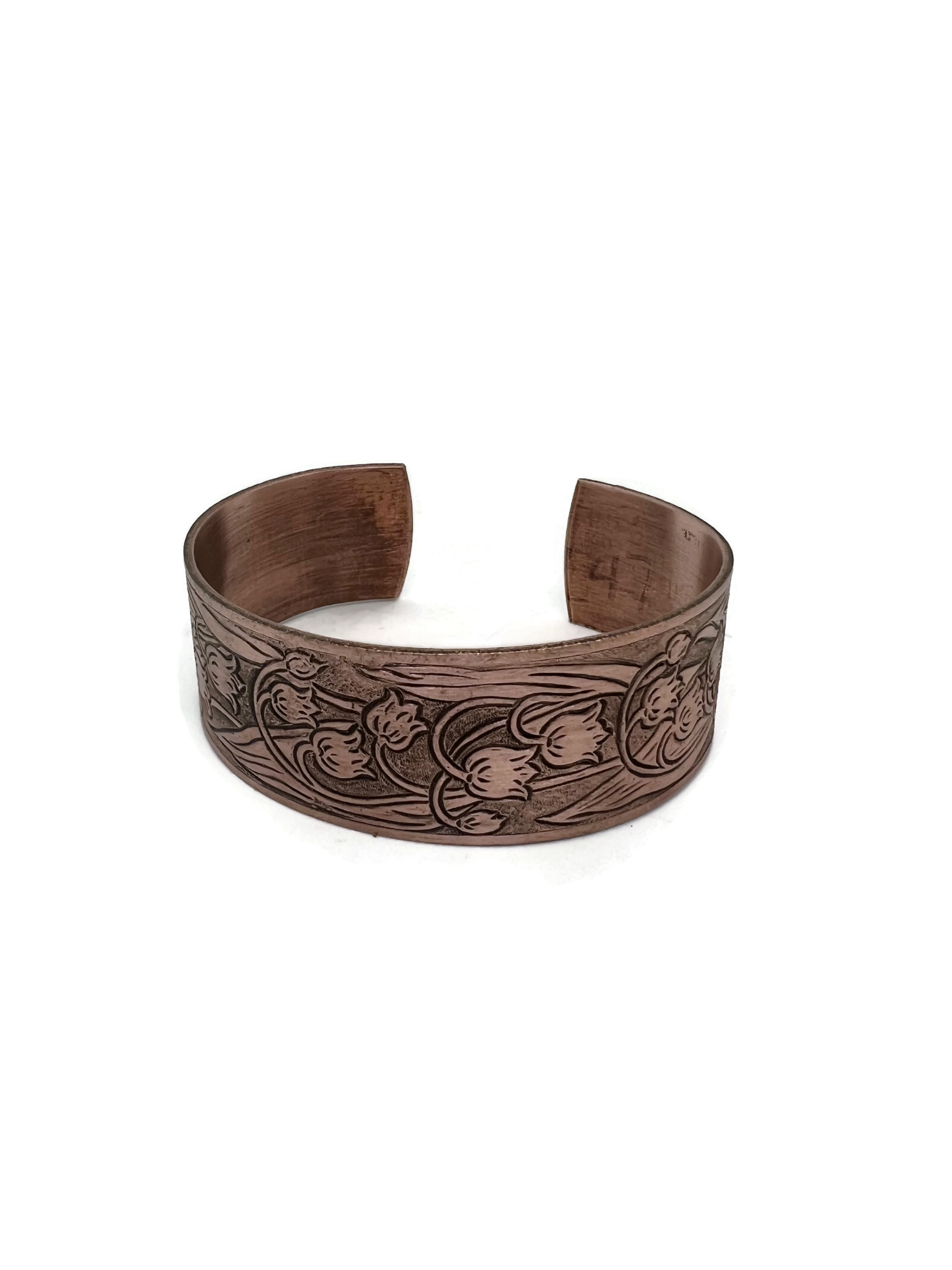 Potter USA - Fine Tools. Large Lillies copper cuff