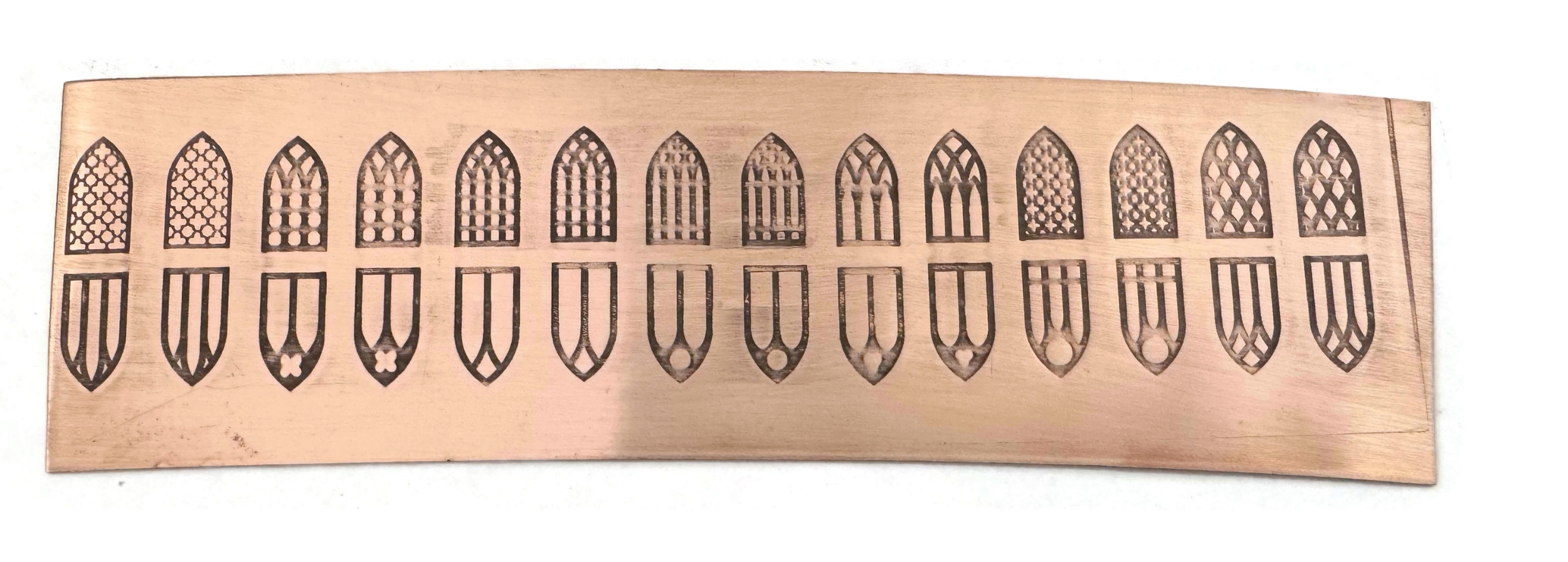 Potter USA - Fine Tools. Pattern Plate RMP405 Gothic Arches
