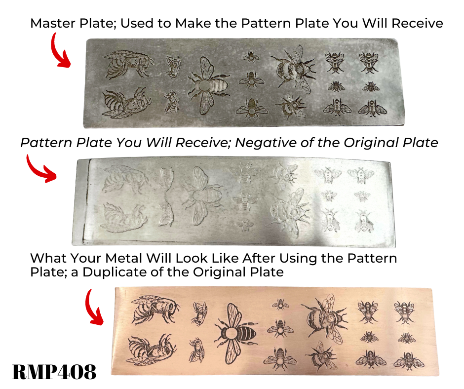 Potter USA - Fine Tools. Pattern Plate RMP408 Bees Knees