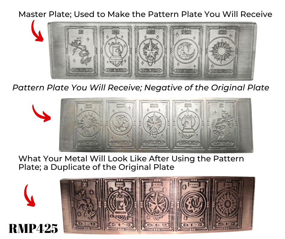 Potter USA - Fine Tools. Pattern Plate RMP425 Devil to Sun