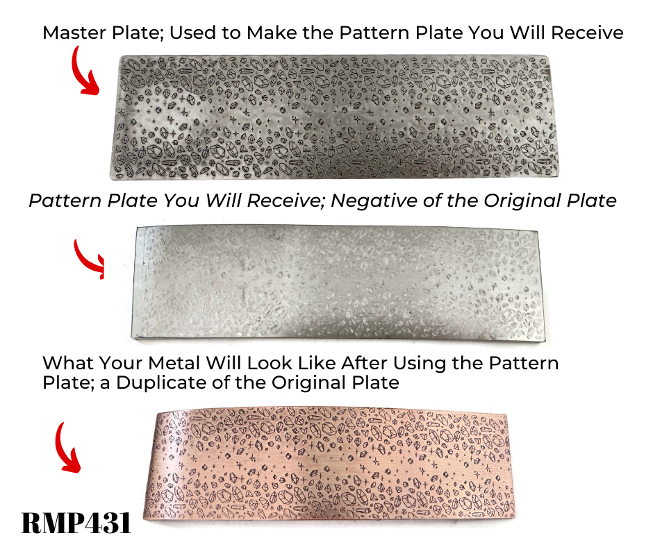 Potter USA - Fine Tools. Pattern Plate RMP431 Sky of Diamonds