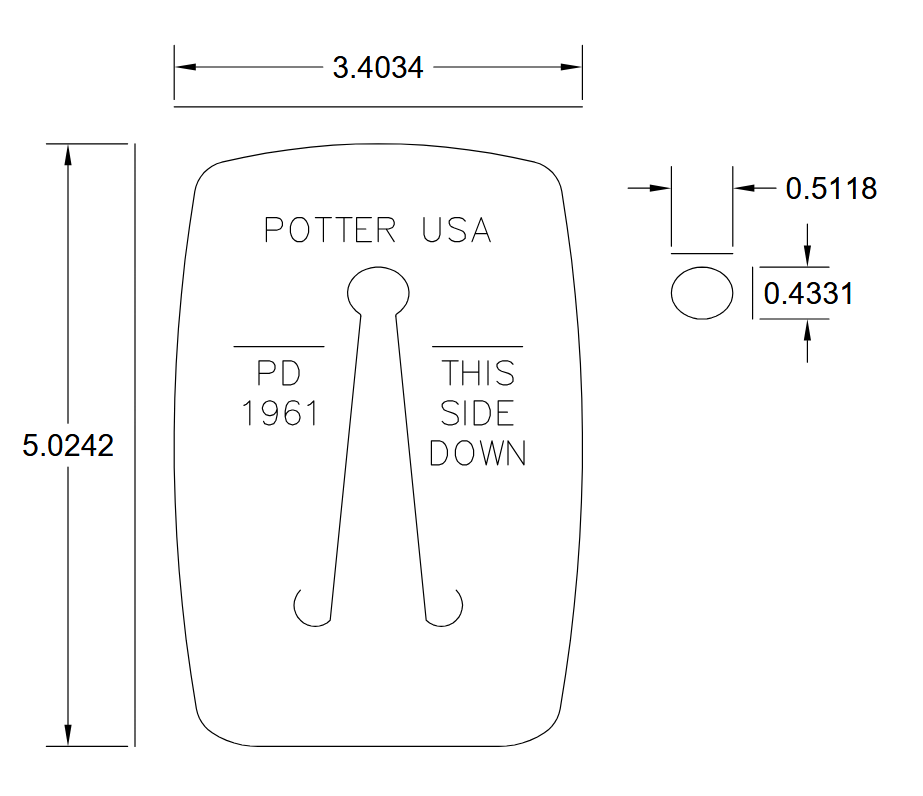 Potter USA - Fine Tools. Bezel Die Oval 8 x 6 Bundle