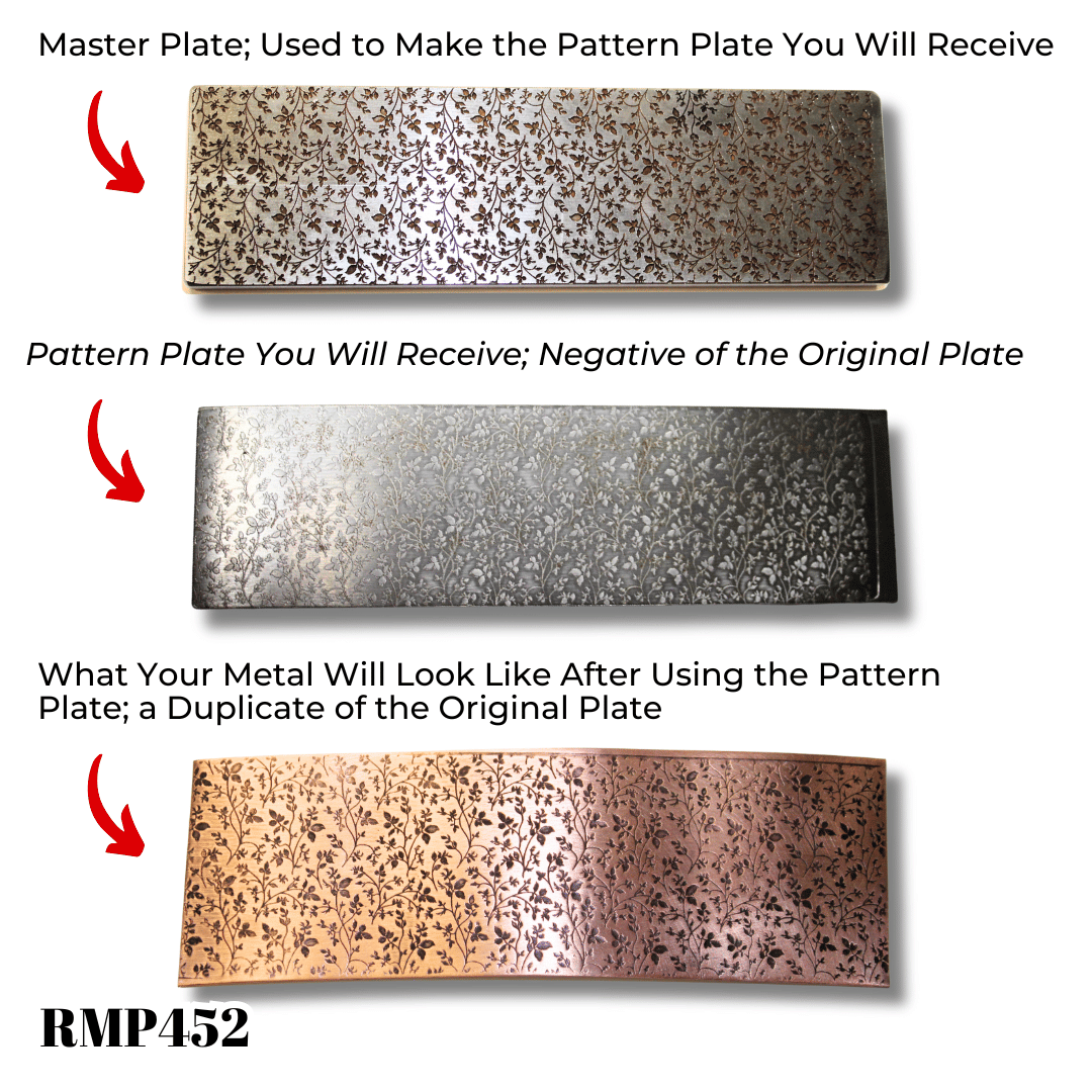 Potter USA - Fine Tools. Pattern Plate RMP452 Dainty Leaves