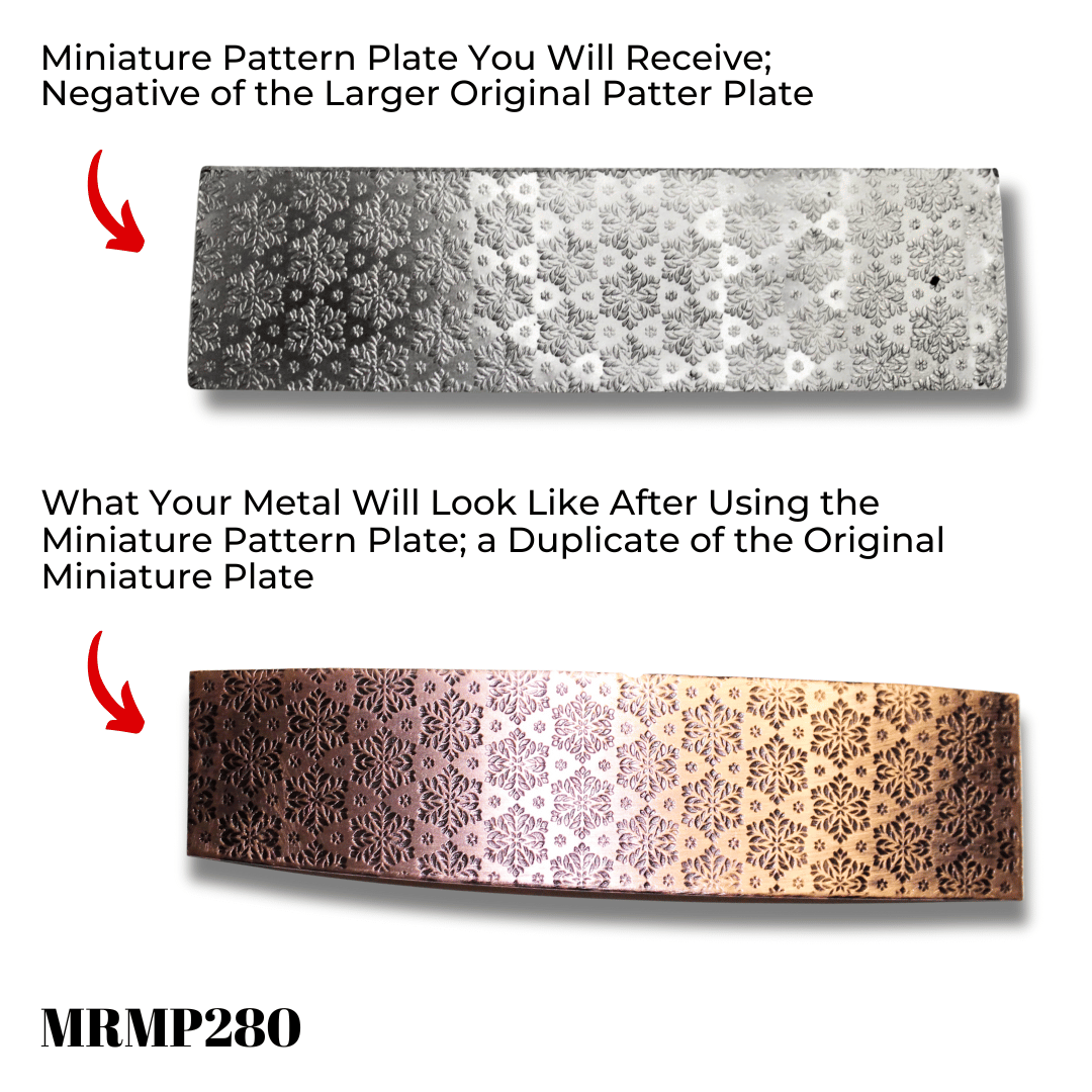 Potter USA - Fine Tools. Mini Pattern Plate MRM280 Snowflake Mosaic